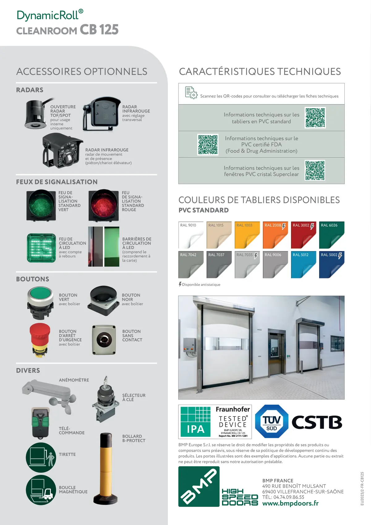 DynamicRoll® Cleanroom CB 125 FR